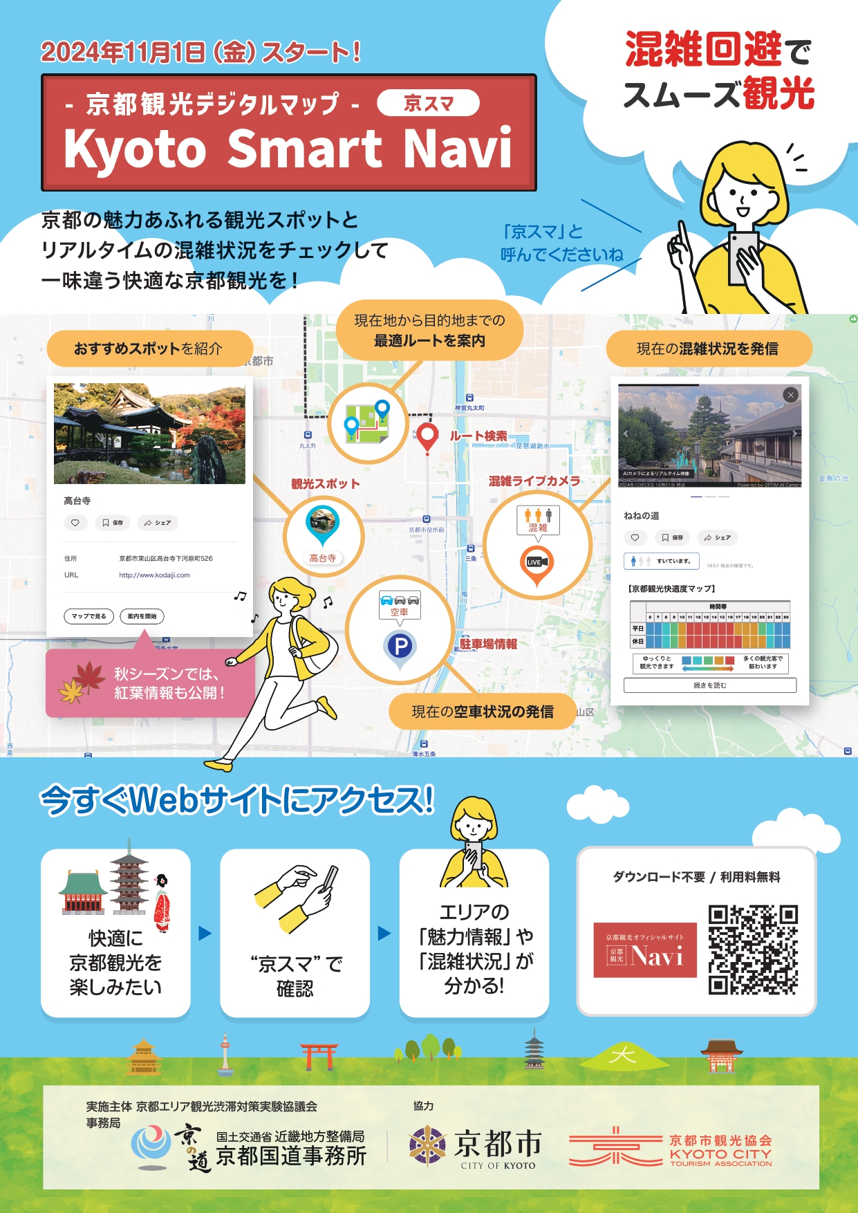 「京都観光デジタルマップ～Kyoto Smart Navi～」を運用開始！～京都観光オフィシャルサイト「京都観光Navi」等に新たに導入～ | 京都市観光協会（DMO KYOTO）